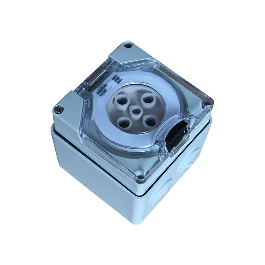 Electrical 3Ph 40A 5 pin Wall Socket – Pacific Sales