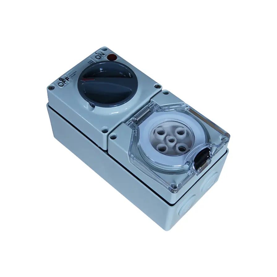 Electrical 3Ph 40A 5 pin Wall Switched Socket – Pacific Sales