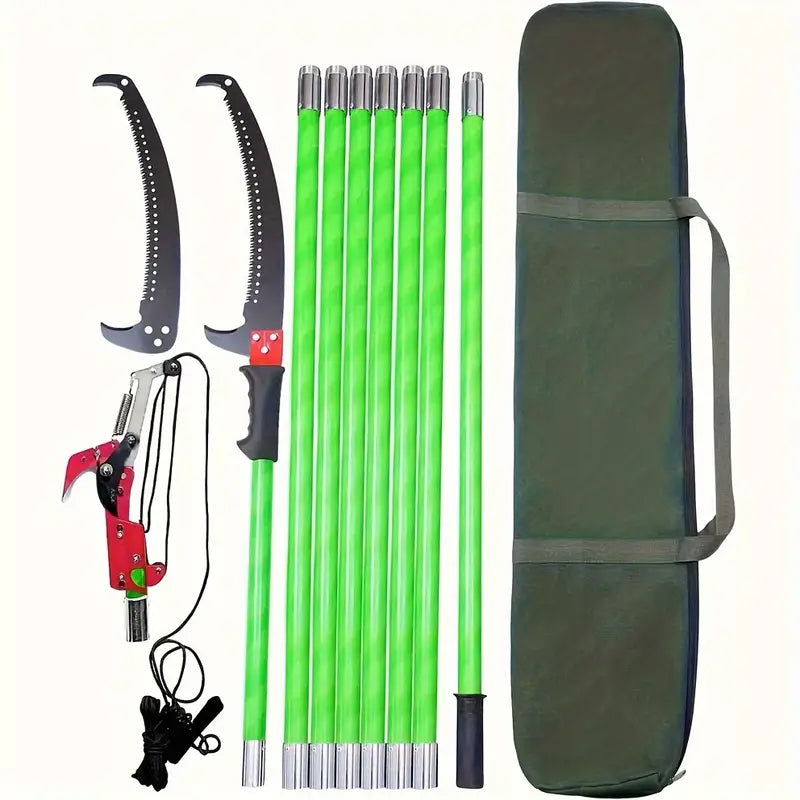 Garden Tree Pruning Saw with 7.92 Meter Telescopic Extension Pole Set ...