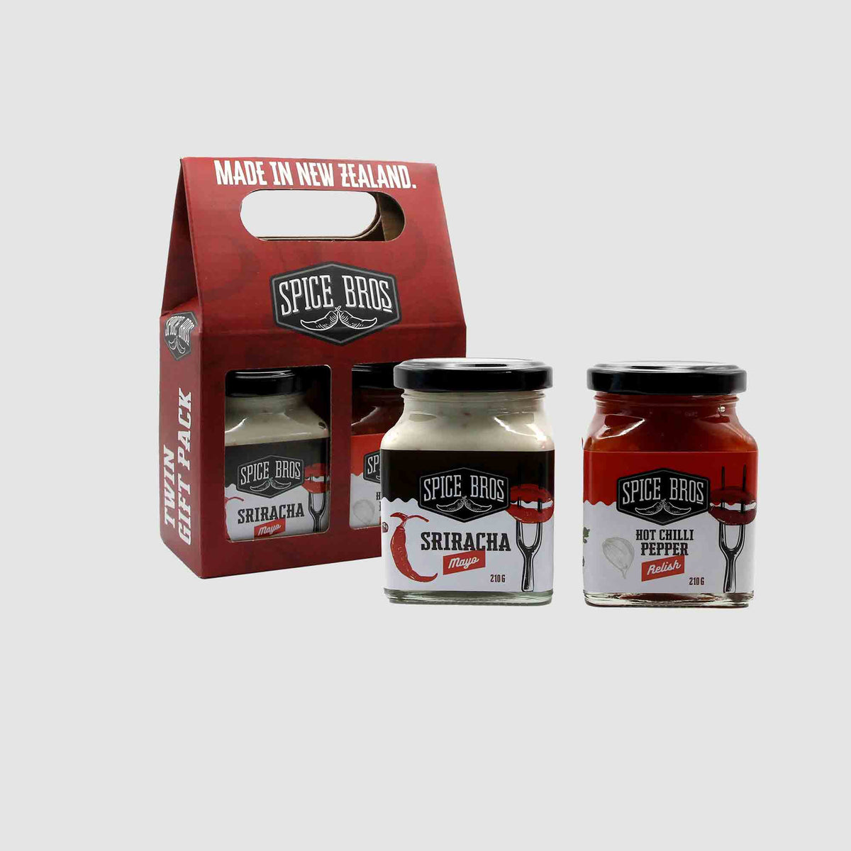 Sauces Spice Bros Srircha Mayo & Hot Pepper Relish Gift Pack 210ml ...