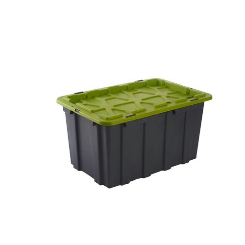 Storage - Montgomery 100L Grey And Green Heavy Duty Storage Container ...