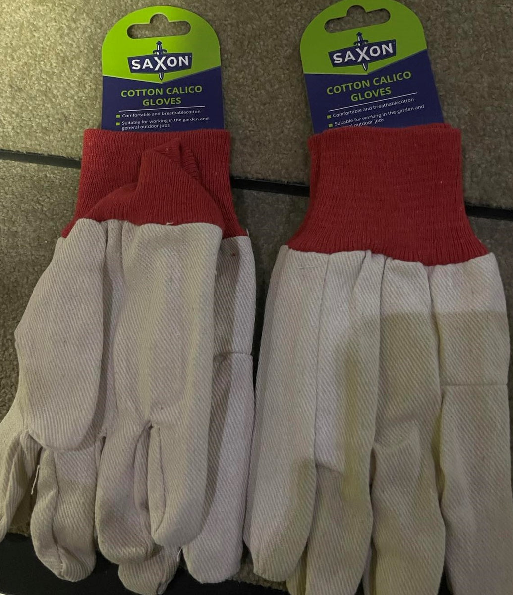 Garden - Saxon Cotton Calico Gardening Gloves – Pacific Sales